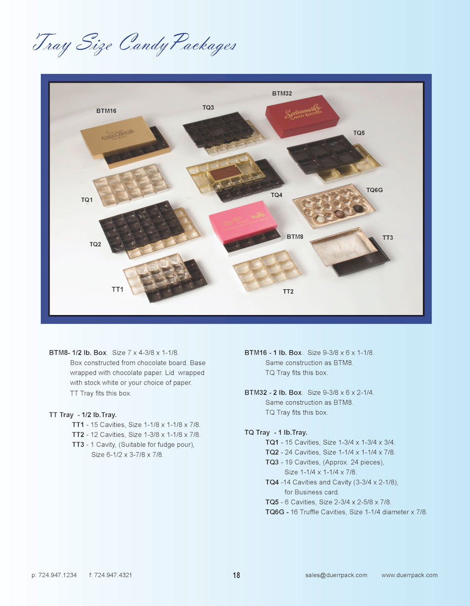 Tray Size Candy Packages Duerr Packaging - proper packaging pays ...